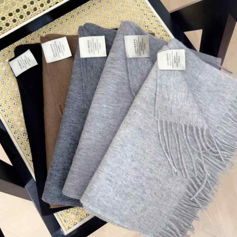 2マフラー レディース メンズ オーストラリア産ウール カシミヤ混紡 無地 秋冬 防寒 暖かい ネックウォーマー