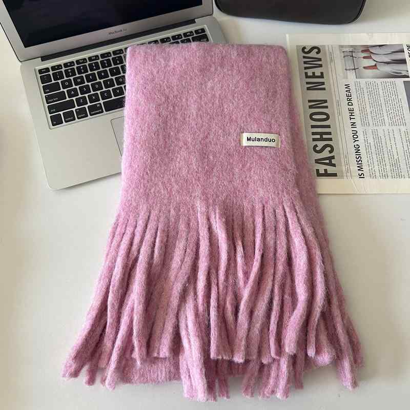 マフラー レディース 秋冬 ファッション小物 暖かい ショール ストール ひざ掛け 厚手 ウール フリンジ 柔らかい 韓国 ins スタイル 保温 防寒