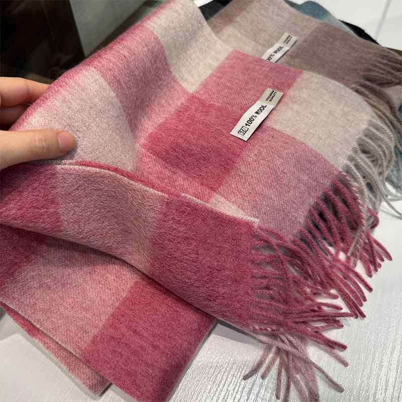 マフラー レディース メンズ ユニセックス 冬物 秋冬 ブリティッシュ チェック柄 100% ウール ショール 膝掛け あったか 防寒 ひざかけ