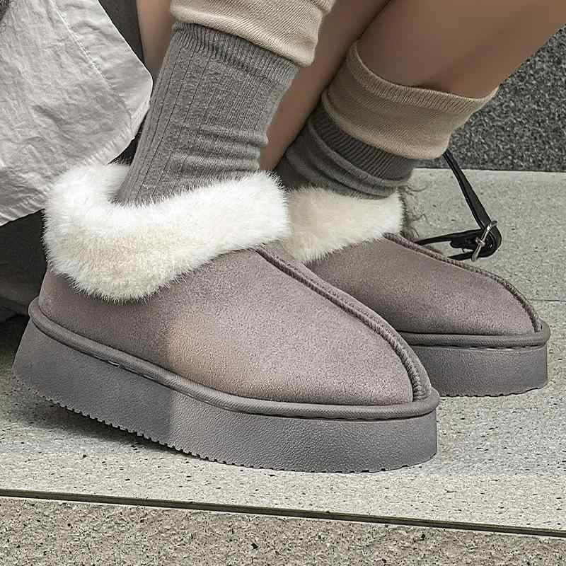 スノーブーツ レディース 厚底 秋冬 ショートブーツ ファー 防寒ブーツ スノーシューズ 暖かい 滑り止め