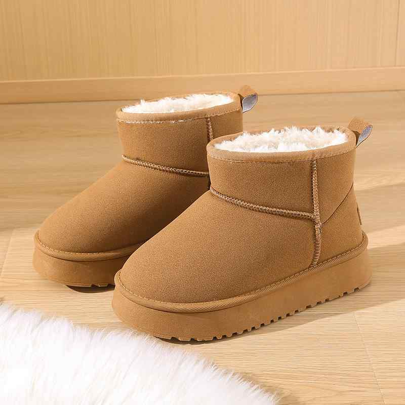 スノーブーツ レディース 大きいサイズ ショートブーツ 厚底 防寒 保暖 あったか 裏起毛 雪靴 綿靴 スノーシューズ 秋冬・用途: その他・鞋面材质: 绒面・鞋底材质: 橡胶・是否库存: 是・是否外贸: 是・外贸类型: 出口・鞋帮高度: ...