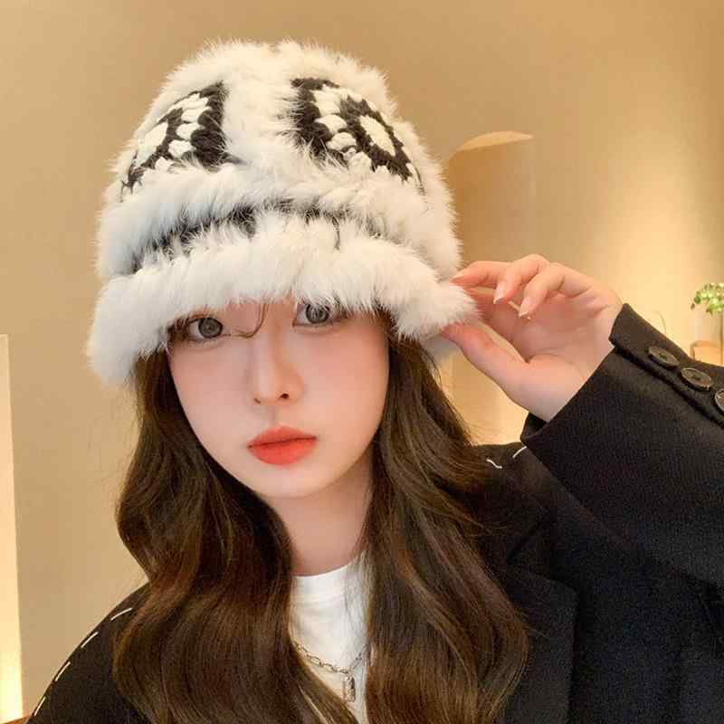 2帽子 レディース 秋冬 かわいい 保温 防寒 フェイクファー バケットハット 小顔効果 ふわふわ あったか おしゃれ