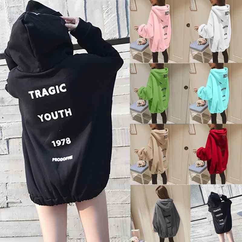 2パーカー レディース 厚手 裏起毛 ゆったり 秋冬 BF風 学生 連帽 キャンパス アウター