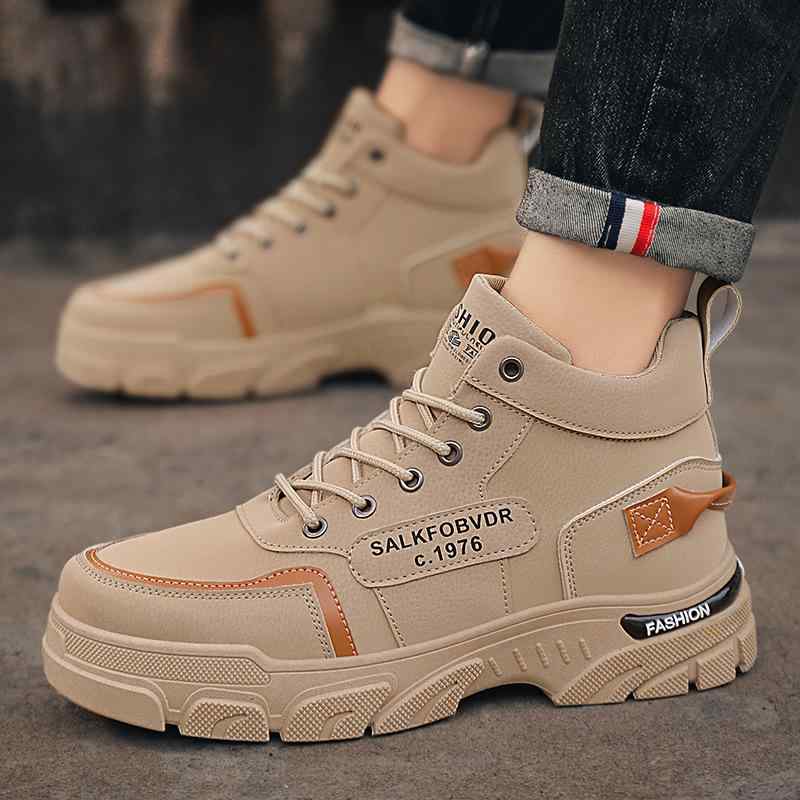 ブーツ メンズ 男性用 紳士靴 ワークブーツ エンジニアブーツ 厚底 ハイカット レースアップ 英国風 ヴィンテージ加工 カジュアル