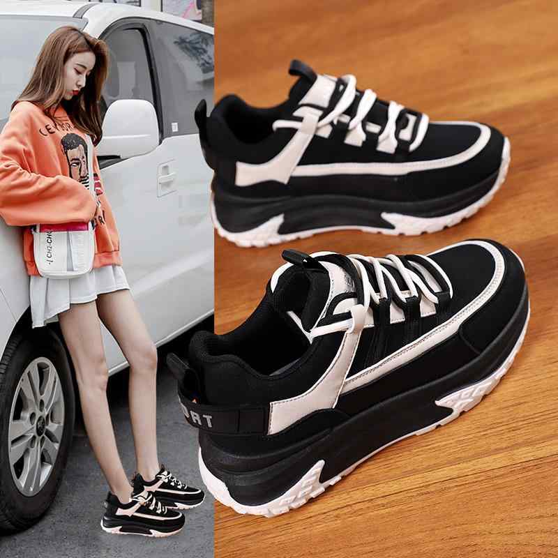 スニーカー レディース 厚底 脚長効果 運動靴 婦人靴 スポーツ ランニング ウォーキング 普段使い 秋冬