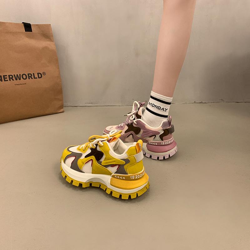 スニーカー レディース 厚底 軽量 運動靴 柔らかい底 インヒール アガンシューズ 普段使い 春夏 レトロ