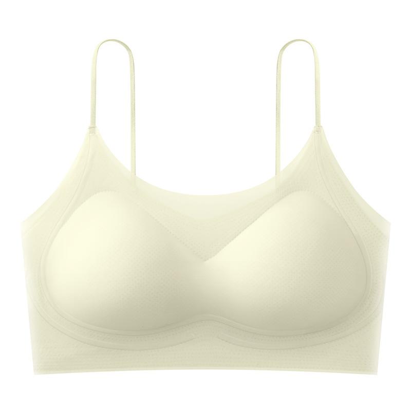 ブラジャー レディース 薄型 通気性 ノンワイヤー 小胸 谷間メイク 吊り下げ式 肩紐 夏 接触冷感 快適 美シルエット インナー 女性 下着 ランジェリー・機能: マッサージ, 上向き, 吸汗, 脇寄せ, 副乳寄せ, バストボリュームダウ...