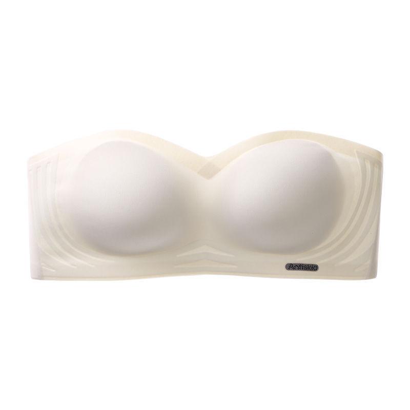 ブラジャー レディース 小胸 ずれ落ち防止 谷間メイク 響かない ストラップレス チューブトップ インナー