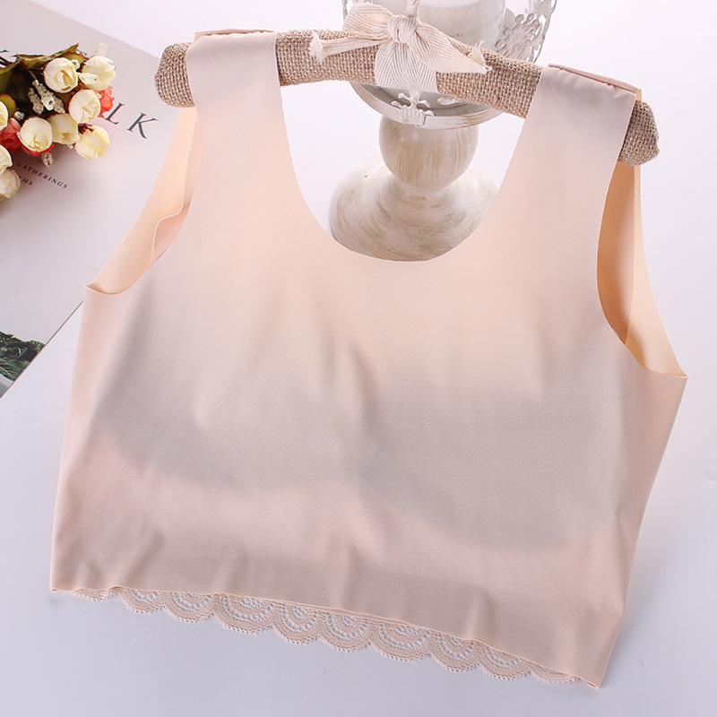 ブラジャー レディース 大きいサイズ ノンワイヤー 薄手 パッドなし ハーフトップ 締め付けない スポーツ 背中見せ インナー ナイトブラ