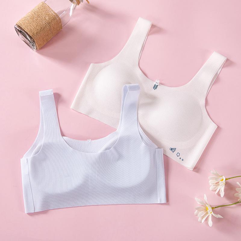 下着 ガールズ 小学生 ジュニア ノンワイヤー ブラ スポブラ ファーストブラ 吸汗速乾 12歳 13歳・適用年齢: 12～15歳・素材: アイス.ナイロン.綿・スタイル: ベスト・カップタイプ: フルカップ・モールドカップタイプ: 薄型・...