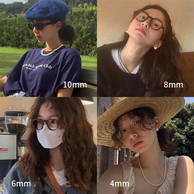 ネックレス レディース S925 シルバー ジルコニア パール インフルエンサー 豪華感 チョーカー