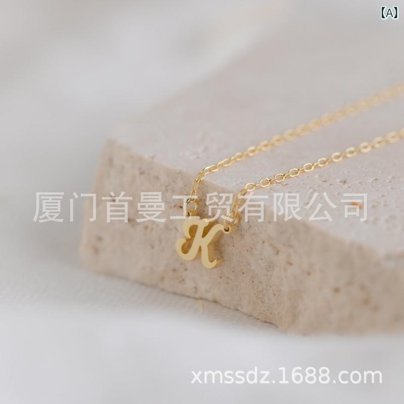 ネックレス レディース S925 シルバー ステンレス チョーカー アルファベット イニシャル カスタム オーダーメイド シンプル 個性的 ペンダント アクセサリー