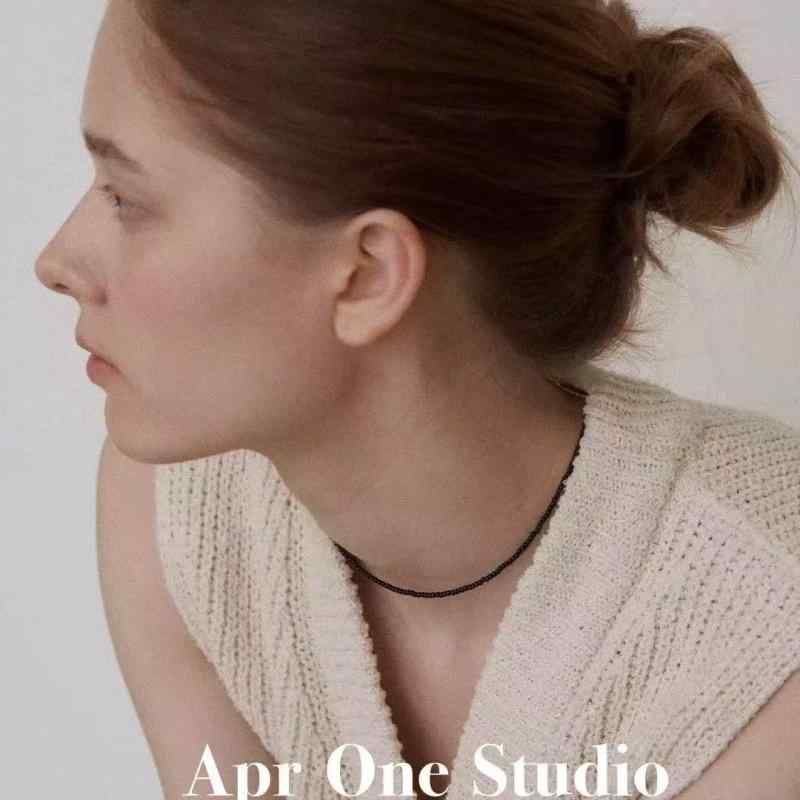 ネックレス レディース シルバー925 石 ブラック瑪瑙 プチネックレス フレンチ レトロ 小さめ 華奢 極細 シンプル ペンダント アレルギー対応