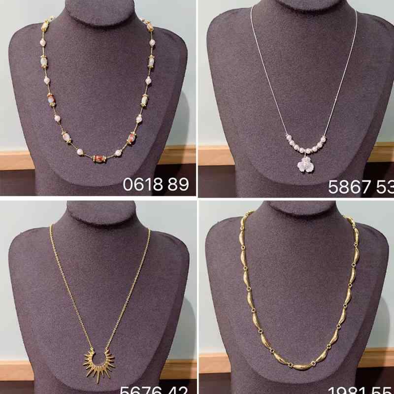 ネックレス レディース 小さめ ダブルレイヤー風 韓国 アクセサリー