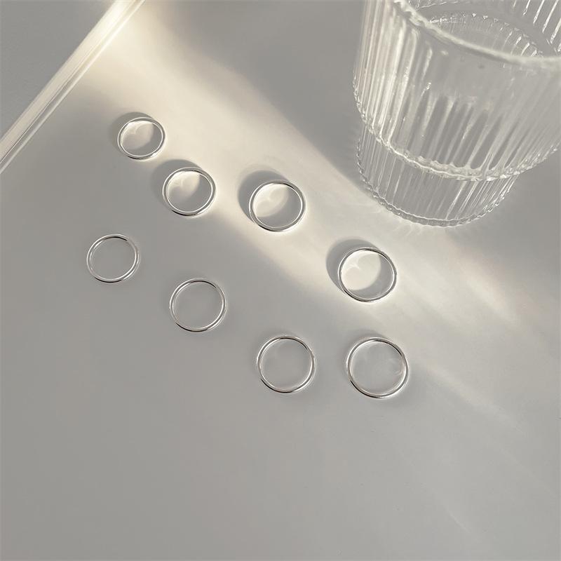 指輪 レディース 999 シルバー ペアリング シンプル 韓国 メンズ サークル リング