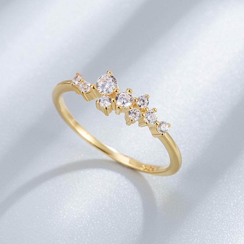 指輪 シルバー925 レディース 豪華感 満天星リング 小さめ かわいい おしゃれ エレガント パーティー ジュエリー アクセサリー