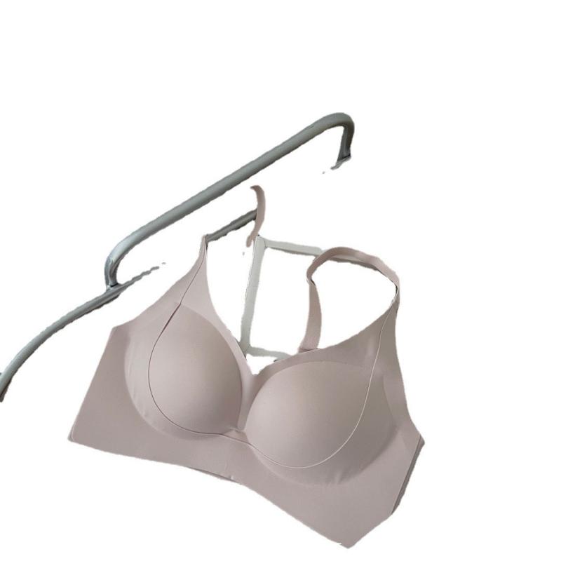 ブラジャー レディース Vネック ノンワイヤー 提げ 寄せ 上げ 小胸 韓国風 かわいい 女性 下着
