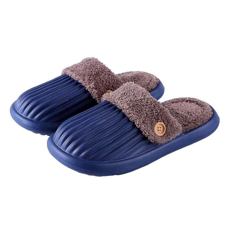 ルームシューズ レディース 男性用 防水 厚底 保温 暖かい スリッパ 室内用 カップル 滑り止め 静音