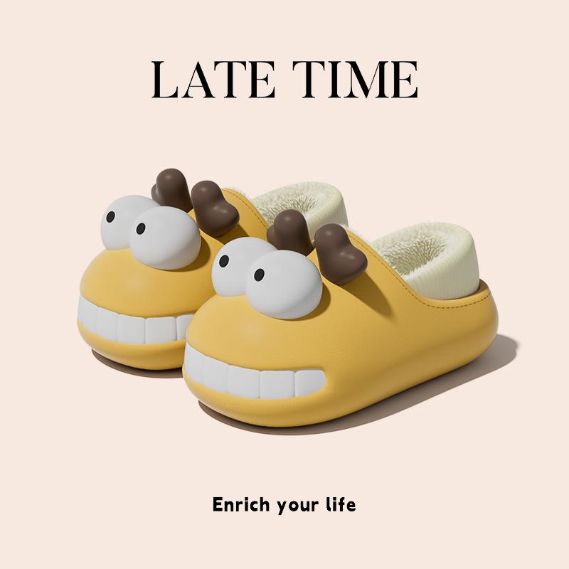 2ルームシューズ レディース 秋冬 室内履き かわいい 小竜仔 スリッパ あったか 保温 冷え対策 滑り止め