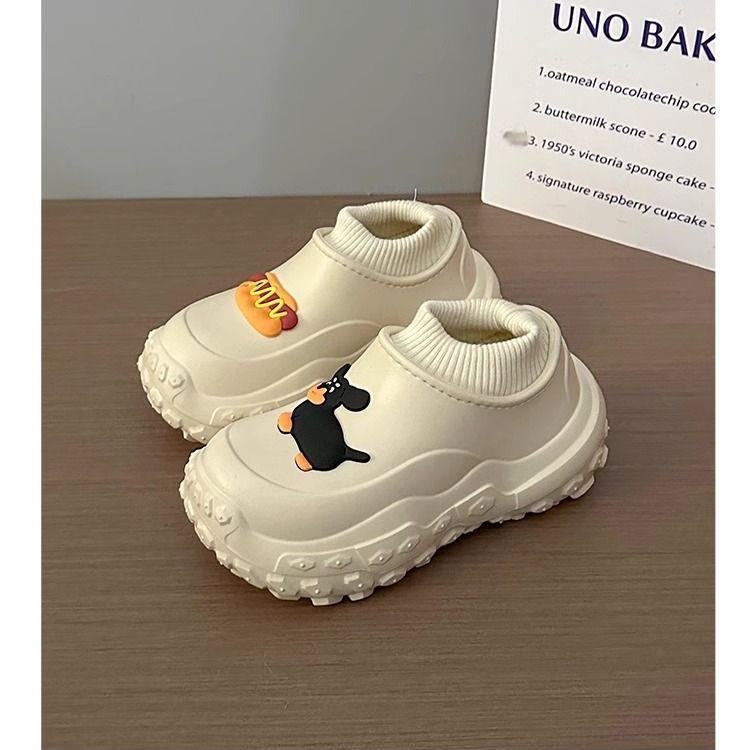 ルームシューズ 男性用 女性用 厚底 犬 スリッパ 秋冬 防寒 あったか 滑り止め 防水 クッション