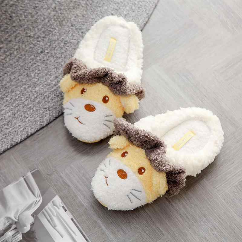 ルームシューズ レディース 冬用 暖かい 柔らかい 室内 スリッパ かわいい 動物 滑り止め ゴム底