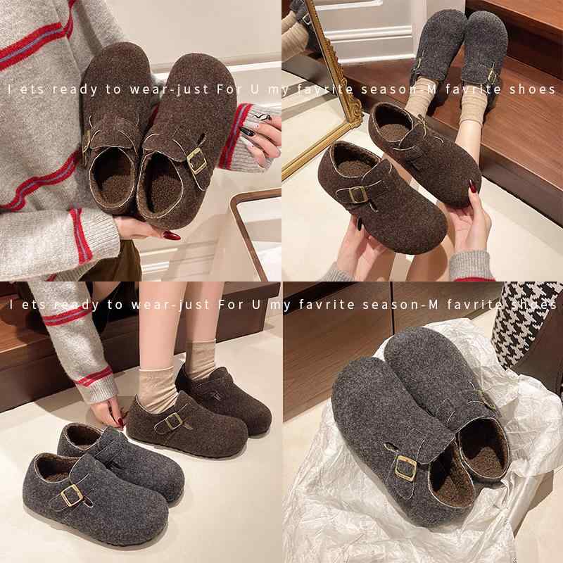 サンダル レディース 秋冬 ファー ボア 韓国 ファッション 厚底 スリッパ あったか 防寒 普段使い かわいい おしゃれ