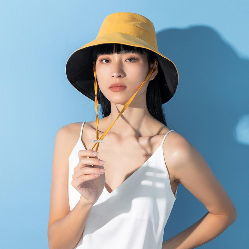 麦わら帽子 レディース UVカット 紫外線対策 日焼け防止 つば広 ハット あご紐つき 遮光 通気性 防風 登山 アウトドア 春夏・カテゴリ: 渔夫帽・帽顶款式: 圆顶・帽檐款式: 大檐・カラー: 远山灰-米色, 姜黄色-黒色, 紫色-黒色...