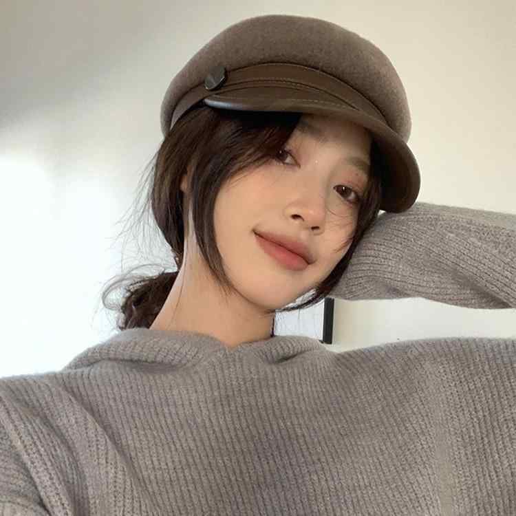 2帽子 レディース 秋冬 羊毛 八角帽 ハンチング帽 ベレー帽 レザー ウール 日よけ 防寒 レトロ かわいい おしゃれ マリンキャップ キャスケット