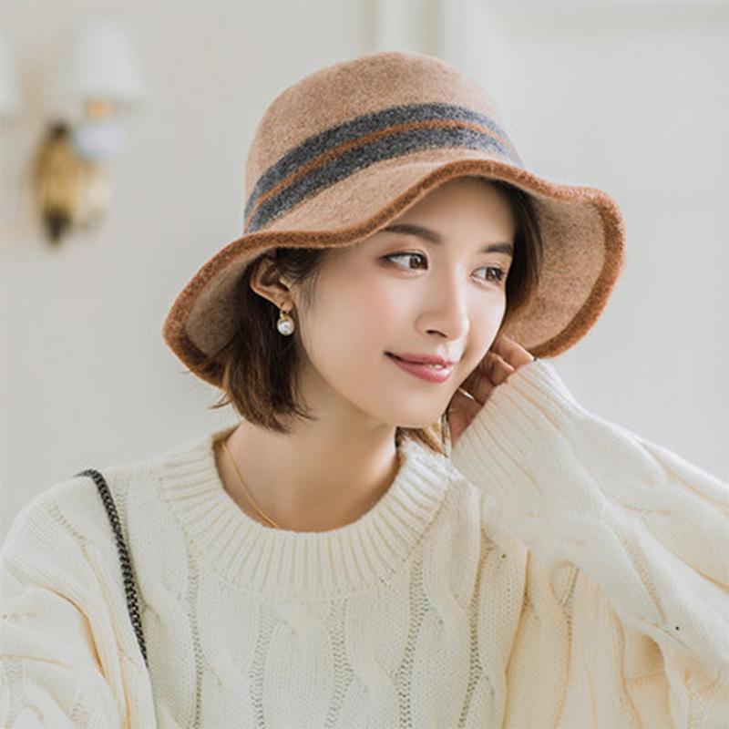 2麦わら帽子 レディース 秋冬 韓国風 ウール レトロ ハット 女性用 カジュアル 防寒 帽子 漁師帽 盆帽・製品カテゴリ: 漁夫帽・対象: 男性・素材: 綿・スタイル: 韓国風・編み方: 平織り・加工方法: 缎档・流行要素: 無地・柄: ...