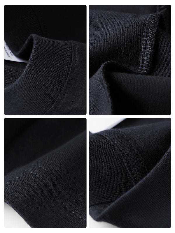 Tシャツ メンズ 男性用 コットン トップス ルーズ クルーネック 秋冬 カジュアル 普段使い 長袖 インナー