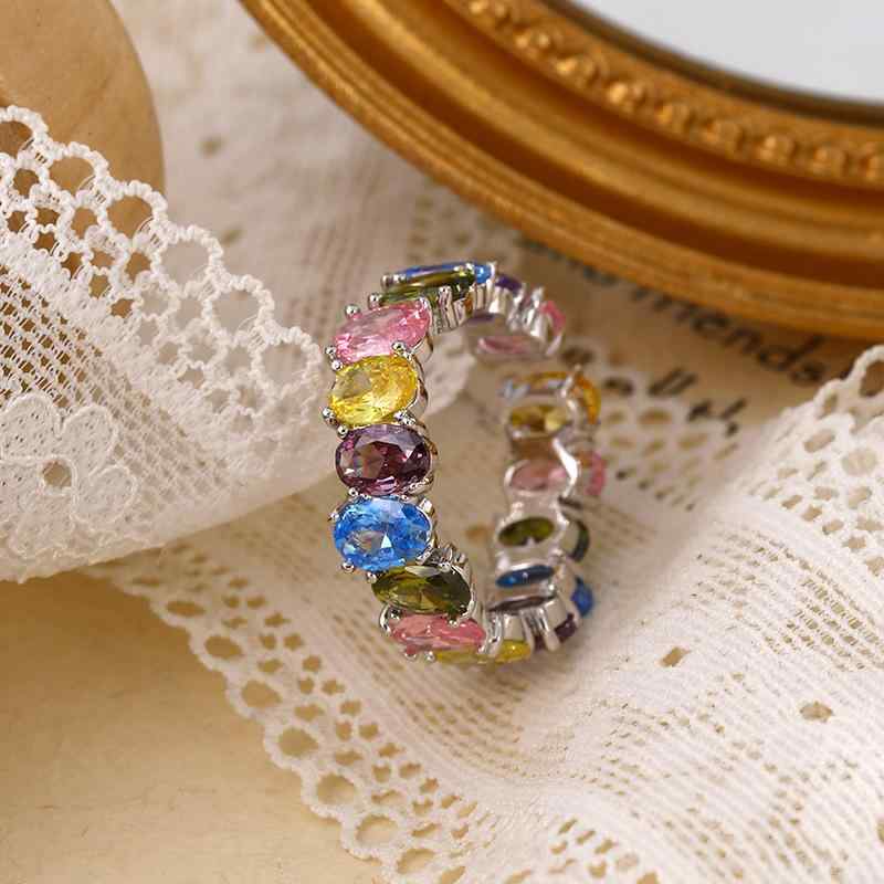 指輪 レディース ジルコニア リング カラフル 電気メッキ加工 高品質 パーティー おしゃれ アクセサリー ジュエリー 春夏