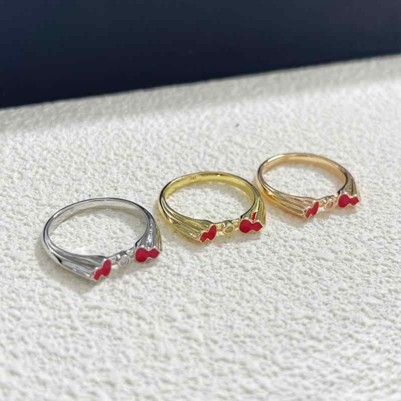 指輪 レディース ミニ 瓢箪 ジルコニア シルバー925 18K金メッキ おしゃれ かわいい 福 禄 対リング