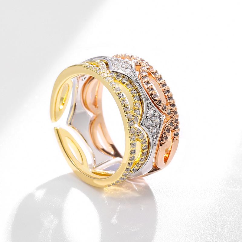 指輪 レディース イン 個性 デザイン 高見え おしゃれ ファッション アクセサリー 友達 ペアリング 3連