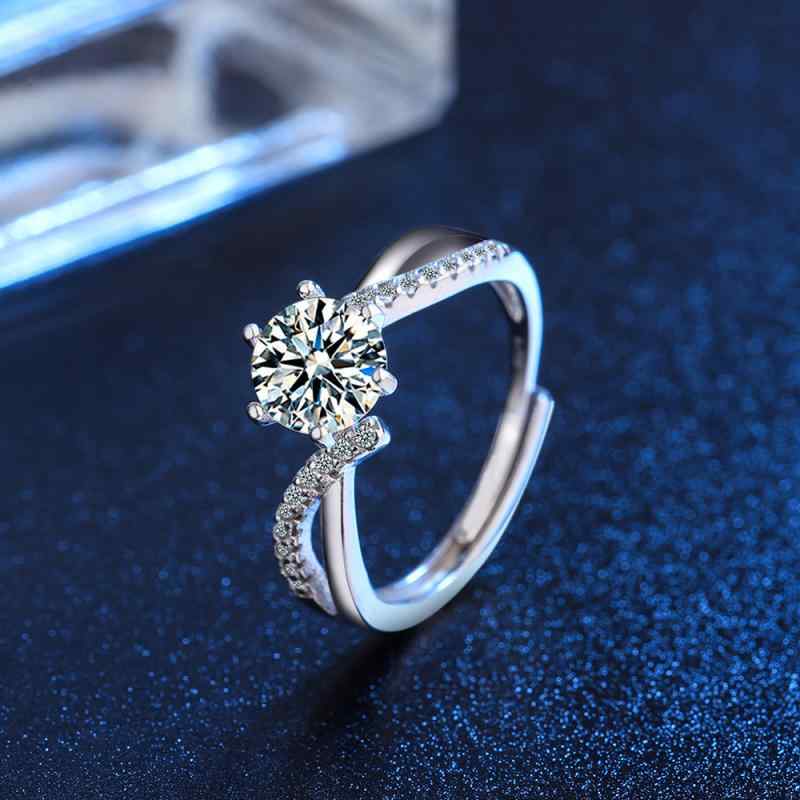 指輪 レディース シルバー925 モアサナイト クロス エタニティリング 結婚式 エンゲージリング シルバー プラチナメッキ フリーサイズ オープンリング アクセサリー ジュエリー・種類: 指輪・素材: 銀・デザイン: 幾何学型・加工: 鑲...