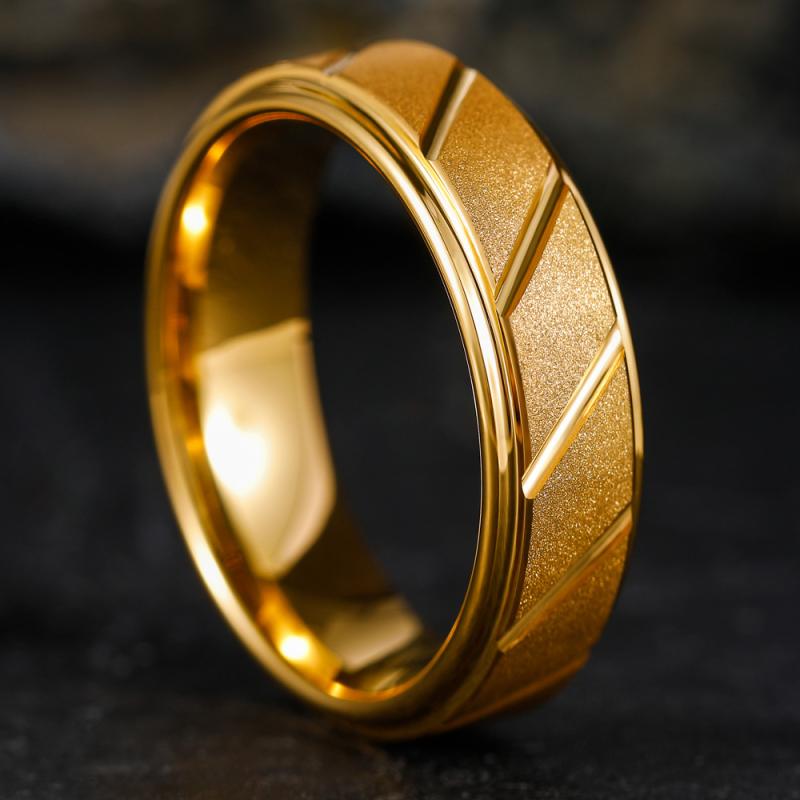 指輪 男性用 女性用 幅広 タングステン製 リング ペアリング マット 普段使い