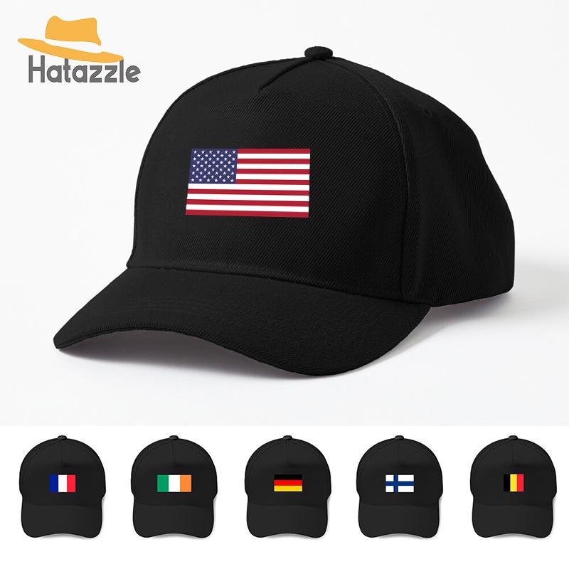 2帽子 野球帽 メンズ 日焼け防止 紫外線対策 アメリカ国旗柄 フェイクウール
