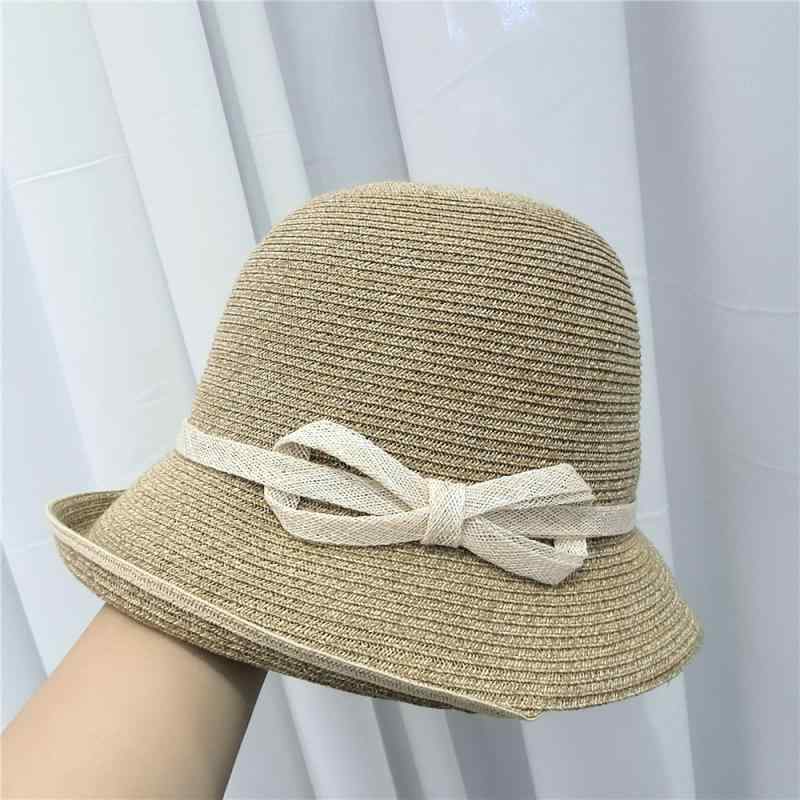 麦わら帽子 レディース 麦わら つば広帽子 遮光 折りたたみ 日焼け防止 UVカット 紫外線対策 ハット 女優帽 旅行用 漁師帽 春夏