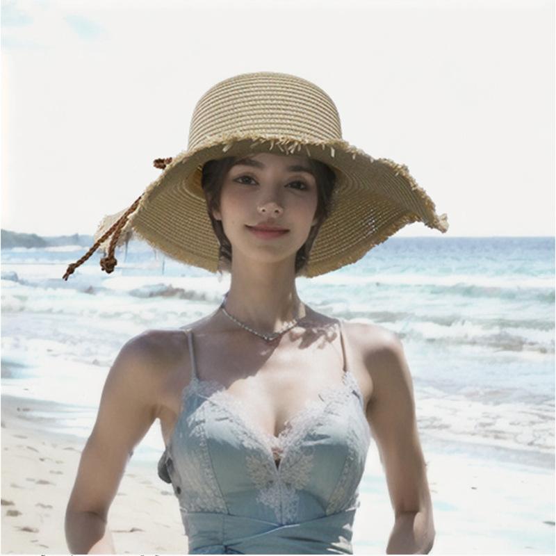 麦わら帽子 パナマ帽 メンズ 男性用 レディース 女性用 サマーハット ビーチハット つば広 日よけ UVカット 紫外線対策 草編み ハット デニムハット