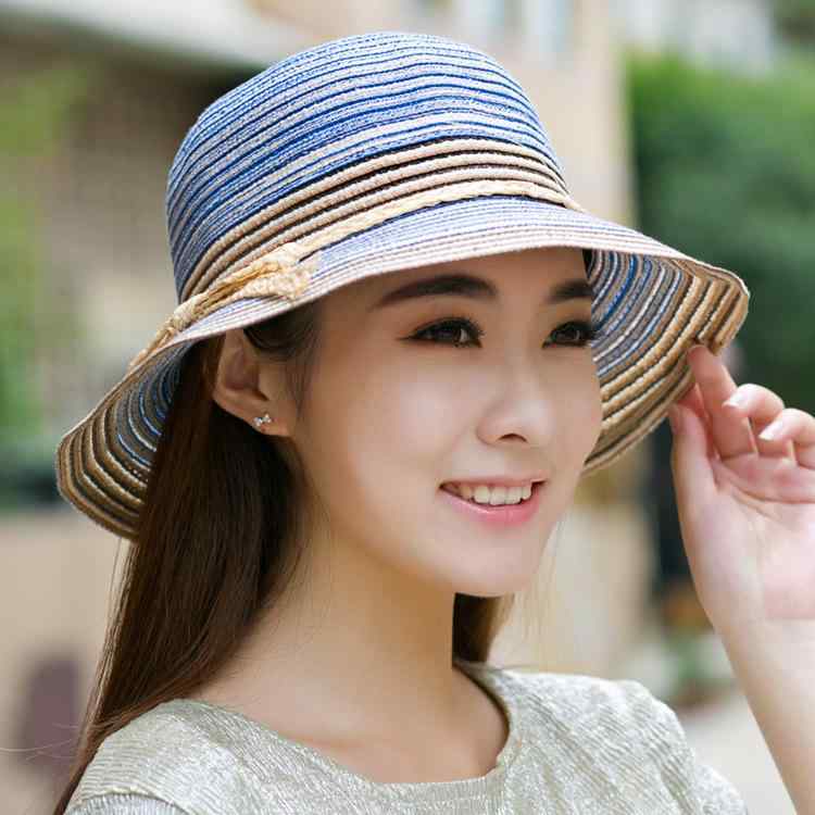 2麦わら帽子 レディース 春夏 大判 折りたたみ 日焼け防止 UVカット 遮光 ハット ビーチ 盆帽 つば広 帽子 漁夫帽 サマーハット