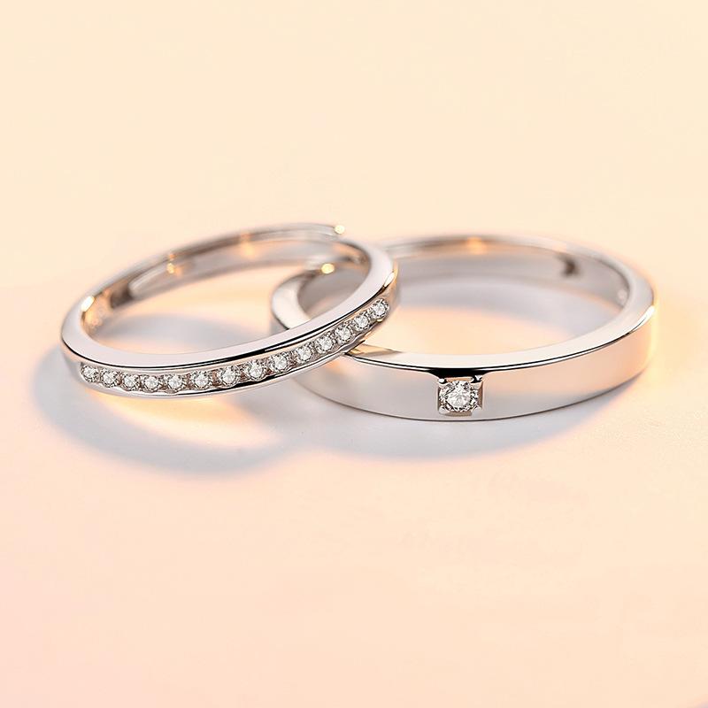 指輪 ペアリング 男性用 女性用 シルバー925 シンプル デザイン ファッション バレンタインデー ギフト