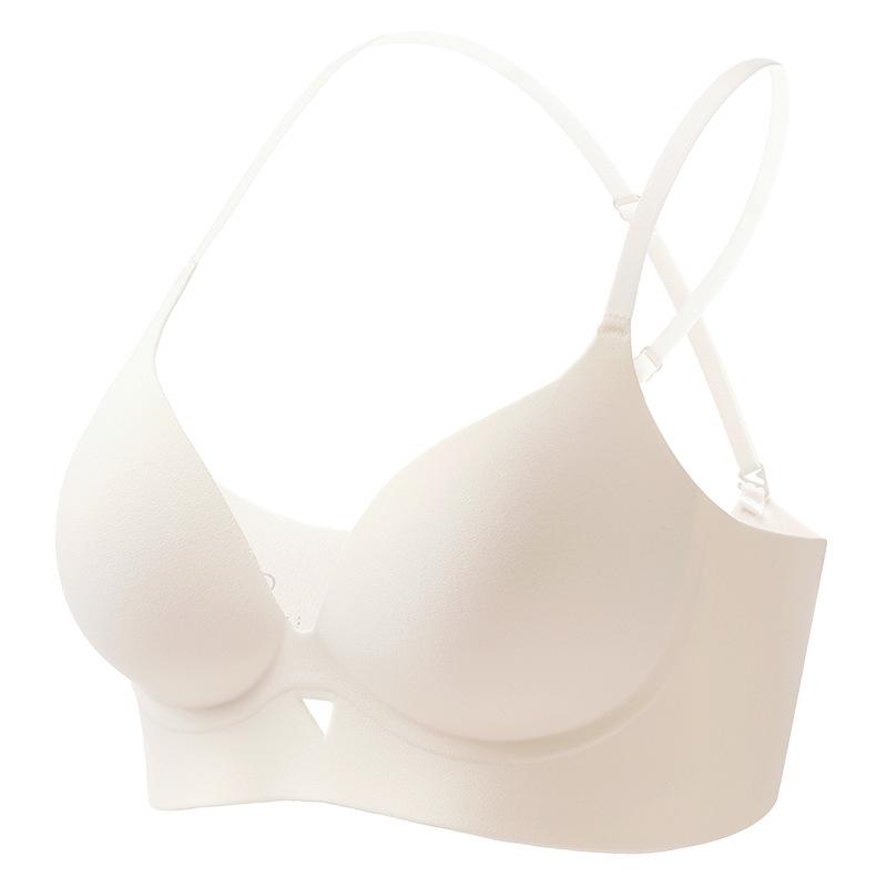 ブラジャー レディース 小胸 寄せ上げ ノンワイヤー シームレス チューブトップ ベアトップ 背中見せ インナー