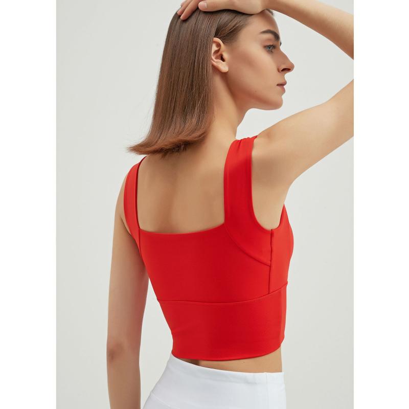 2ブラジャー レディース ヨガ ウェア China red 果冻胶 无痕 一体式 防 下垂 胖mm 运动 大码 スポーツブラ 揺れない ノンワイヤー ナイトブラ スポブラ リラックス 下着
