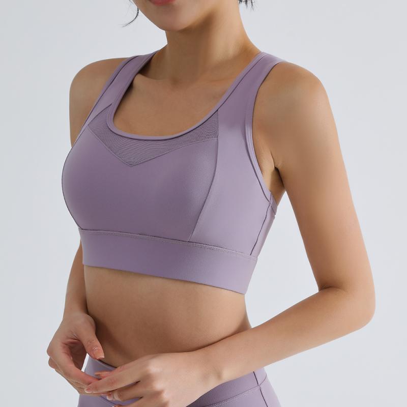 スポーツブラ レディース ランニング 揺れない 美背 健身 運動ブラ 一体型 ヨガ スポーツウェア 吸湿速乾 高強度