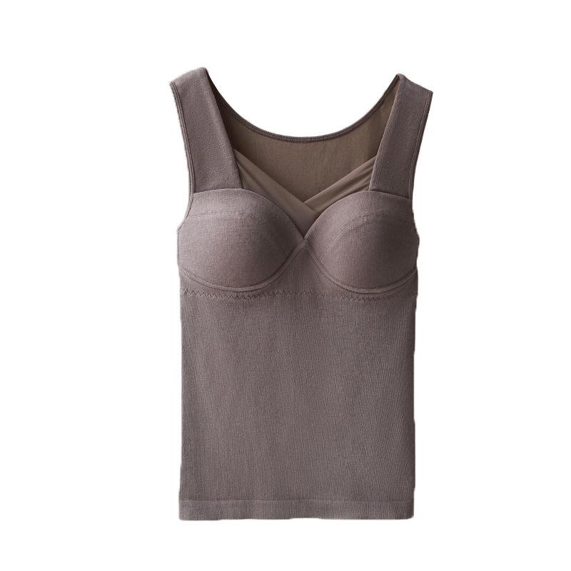 ベスト レディース 秋冬 Vネック 背心 インナー トップス あったかインナー 防寒着 起毛 ノースリーブ 袖なし 無地 重ね着 部屋着 普段使い