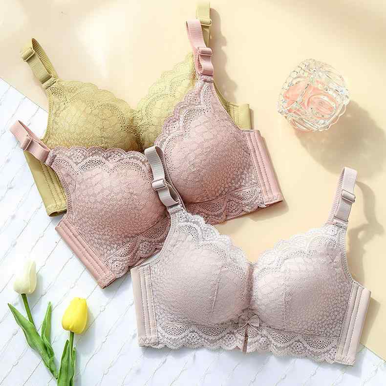 ブラジャー レディース 小胸 厚手 脇高 シームレス U字型 美背 谷間 盛れる