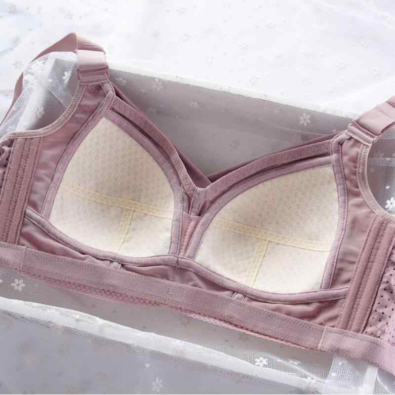 ブラジャー レディース 大きいサイズ 薄手 脇高 補正 下着 ノンワイヤー フルカップ 通気性 快適 寄せ上げ