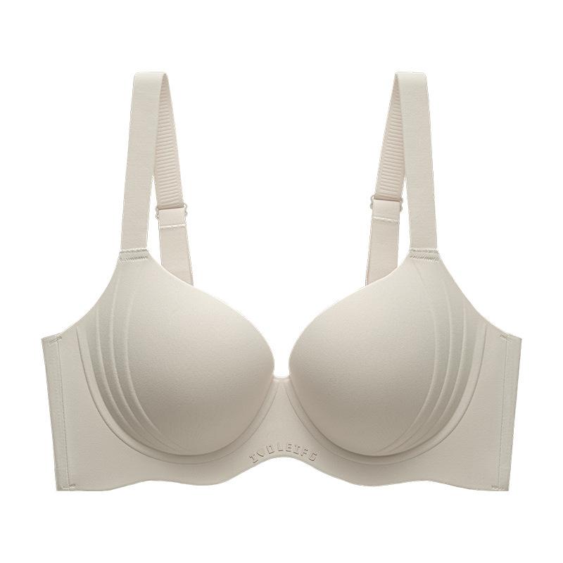 ブラジャー レディース 薄型 脇高 補正 谷間 寄せ上げ 大きいサイズ 無縫製 響きにくい 下垂れ防止・機能: 聚拢,無痕,上托,調整型,快適,收副乳・主な素材: 锦纶・裏地: 氨纶・タイプ: 伝統型・裏地成分含有量: 30%-50%・カッ...