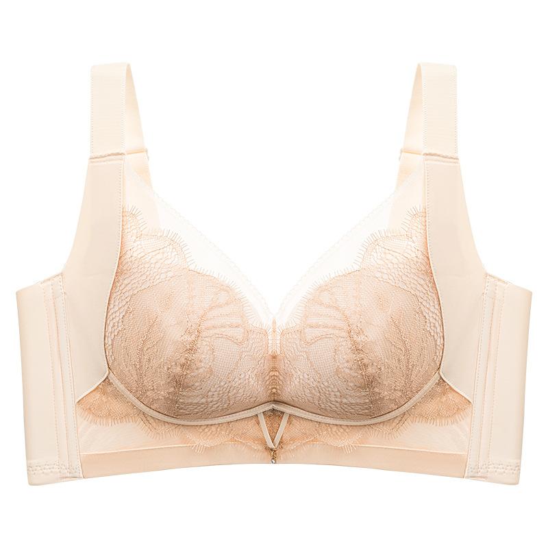 2ブラジャー レディース 脇高 谷間メイク ノンワイヤー 快適 通気性 寄せ上げ 調整型 無縫製 インナー レース