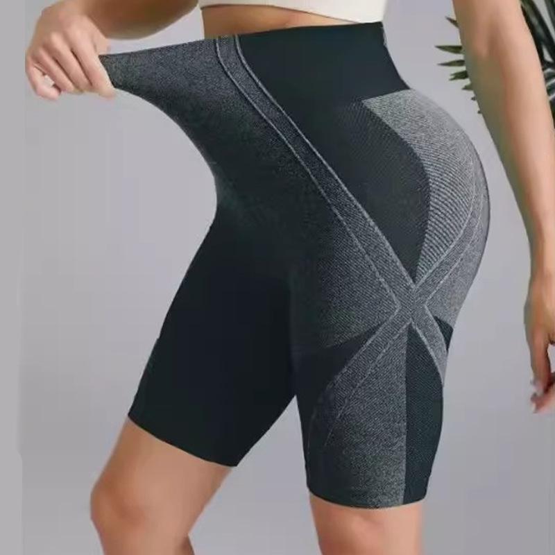 ヨガパンツ レディース 高腰 提臀 美尻 速乾 スポーツ レギンス 5分丈 無縫製 圧力パンツ トレーニング ランニング フィットネス ウェア