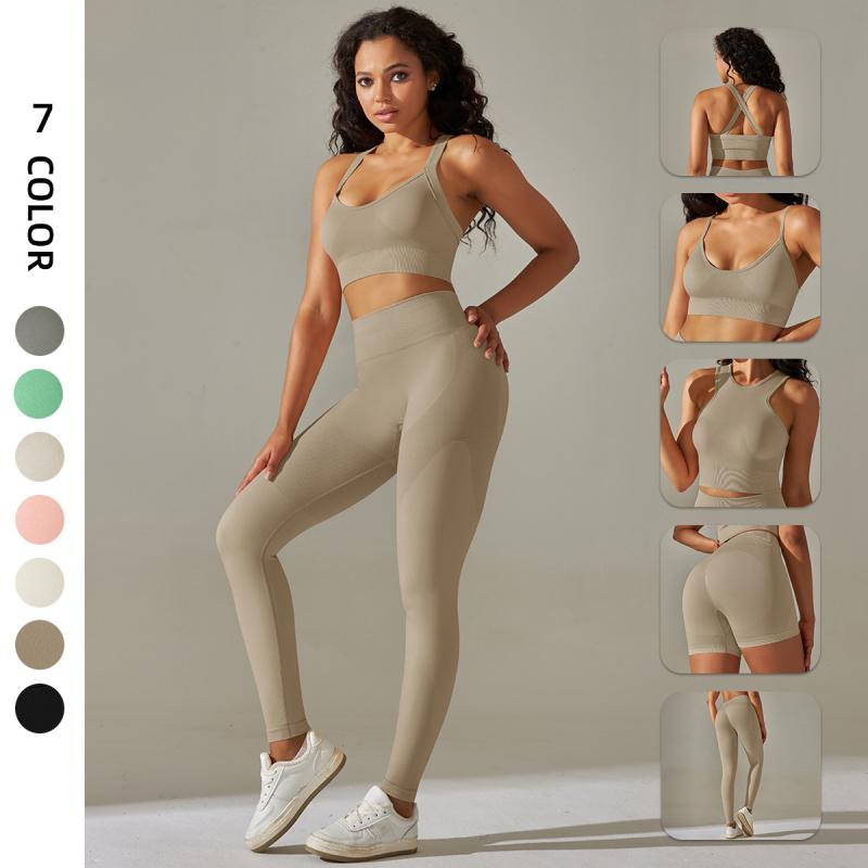 ヨガウェア レディース スポーツブラ 美背 高腰 レギンス ランニング ウェア 吸湿速乾 伸縮性 トレーニング フィットネス